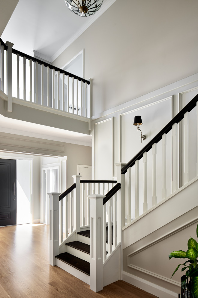 Wahroonga French Provincial custom home - Transitional - Staircase ...
