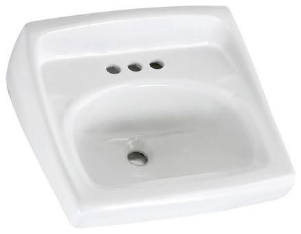 American Standard 0355.012 Lucerne 20-1/2" Wall Mounted Porcelain ...