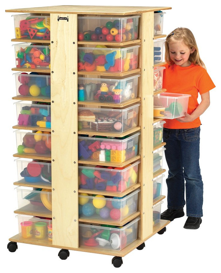 Jonti-Craft 32 Tub Tower - with Clear Tubs - Transitional - Toy ...