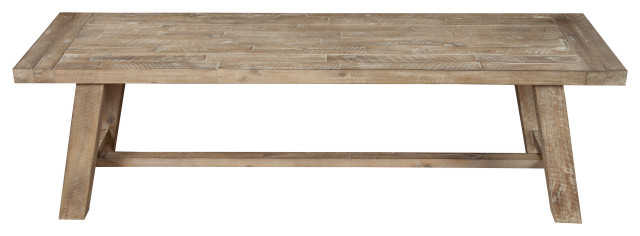 Newberry Bench, Weathered Natural - Farmhouse - Dining Benches - by ...