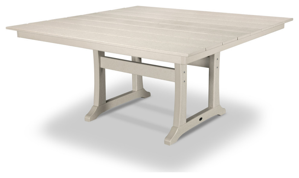 Polywood Farmhouse 59" Dining Table - Beach Style - Outdoor Dining ...