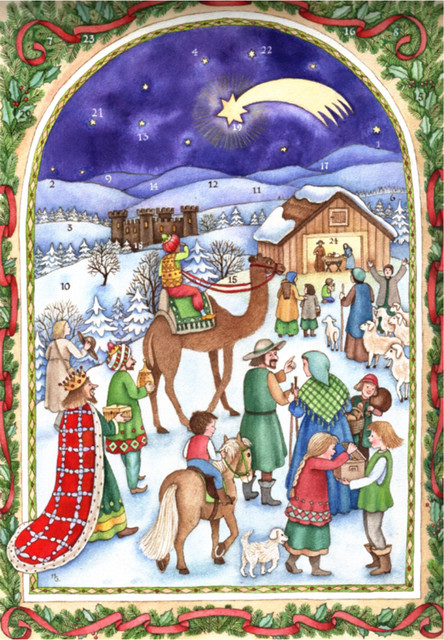 Sellmer Advent- Manger Scene - Traditional - Holiday Decorations - by ...