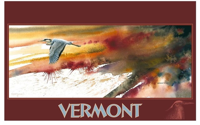 by Artist Dave Bartholet Vermont Summer Daze Art Print, 30"x45" - Beach ...