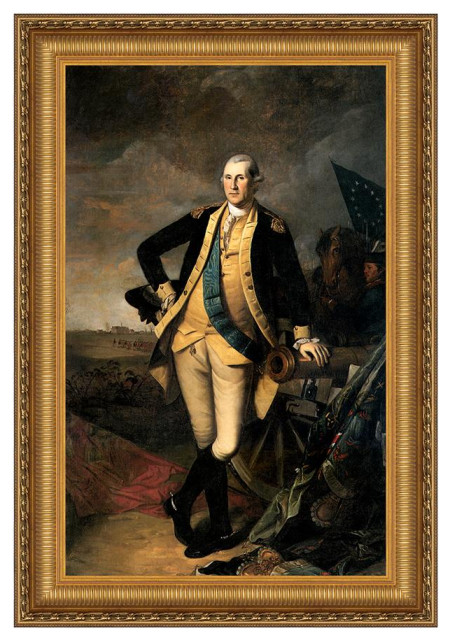 Design Toscano 13.5x17 George Washington At Princeton Canvas ...