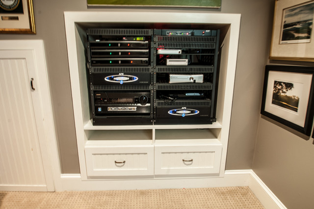 Custom AV Rack - Contemporary - Home Theater - charlotte - by Audio ...