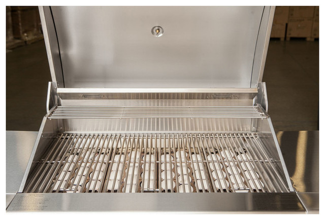 Turbo 4-Burner Built-In Gas Grill - Contemporary - Outdoor Grills - by ...