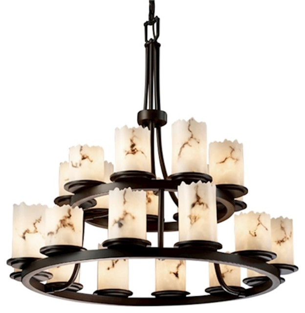 Justice Design Chandelier FAL-8767-12-DBRZ - Transitional - Chandeliers ...