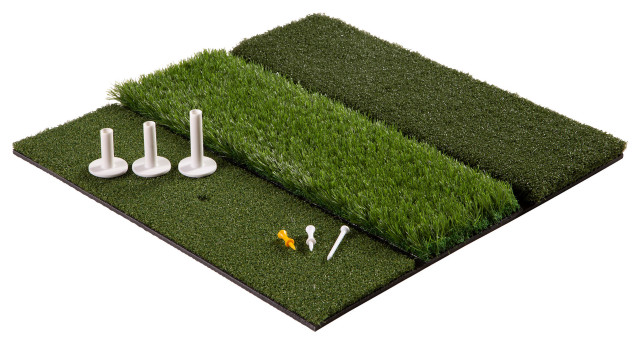 3-Level Golf Chipping Mat With Fairway, Rough, Driving Turf Outdoor or ...