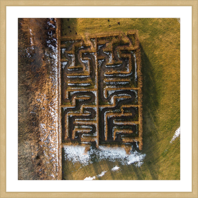 "Mazes" Framed Print by Karolis Janulis, 18"x18" - Contemporary ...