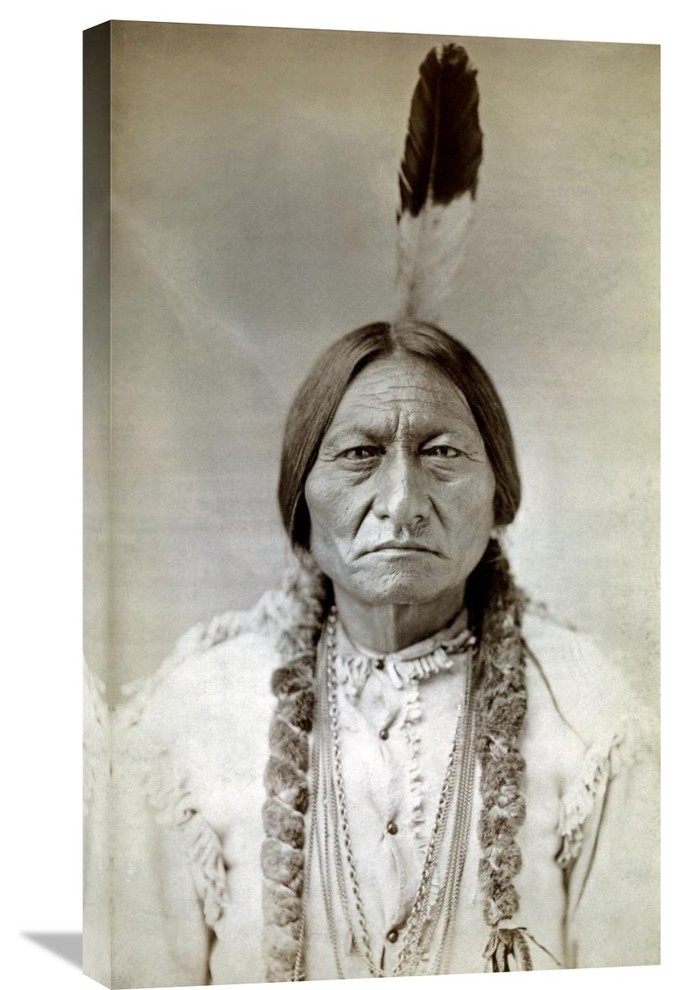 "Sitting Bull" Artwork, 17.783" x 30" - Traditional - Prints And ...