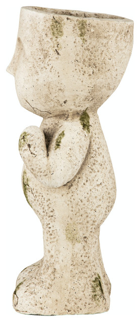 Design Toscano Pot Head Garden Planter - Contemporary - Outdoor Pots ...