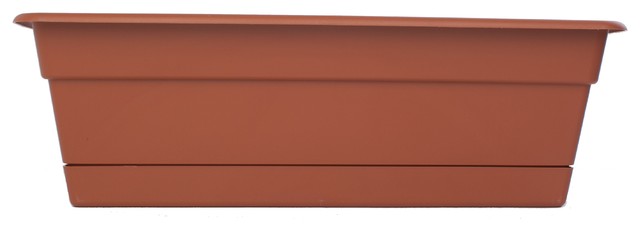 Bloem Dura Cotta Window Box, 30" - Contemporary - Outdoor Pots And ...