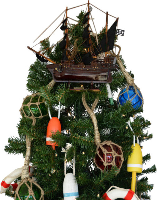 John Gow's Revenge Model Pirate Ship Christmas Tree Topper Decoration ...