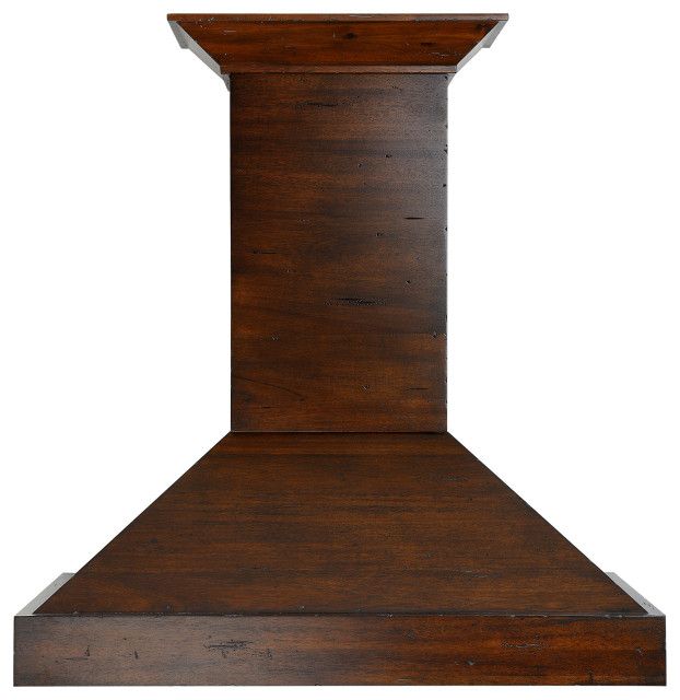 ZLINE 48 in. Wooden Wall Mount Range Hood, Walnut Includes Motor, KBRR ...