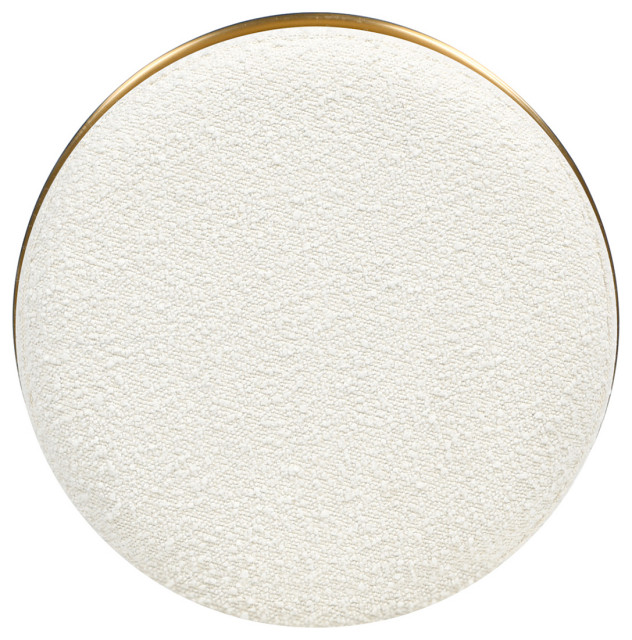 Nebula 26" Backless Round Burl Wood Counter Stool - Contemporary - Bar ...