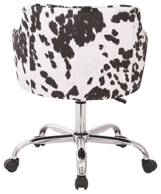 Bristol Task Chair with Udder Madness Black and White Domino Fabric ...
