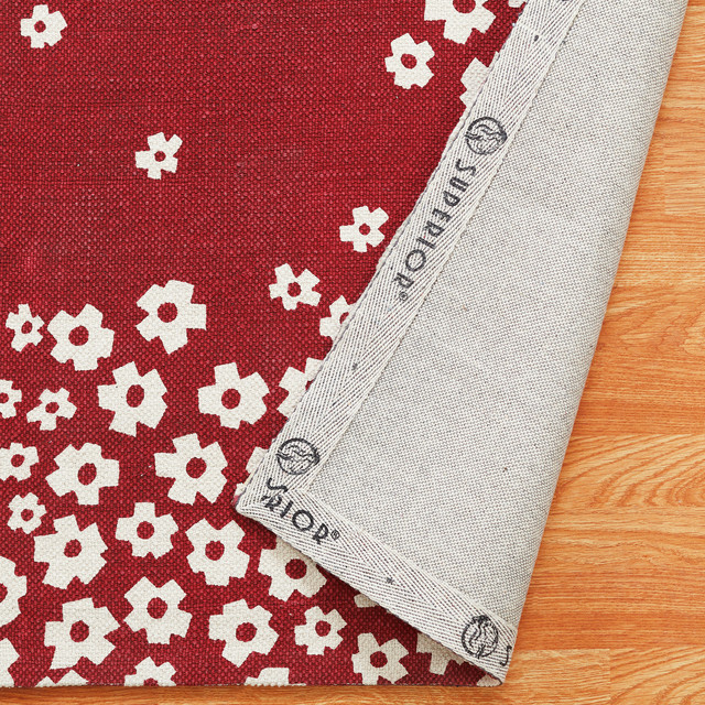 100% Cotton Wildflower Modern Floral Area Rug, 3 Ft. X 5 Ft ...