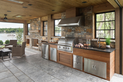 27+ Outdoor Kitchen Backsplash ( FUNCTIONAL & STYLISH ) - Designs