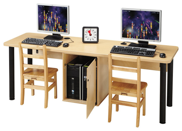 Jonti-Craft Dual Computer Lab Table - Contemporary - Kids Desks And ...