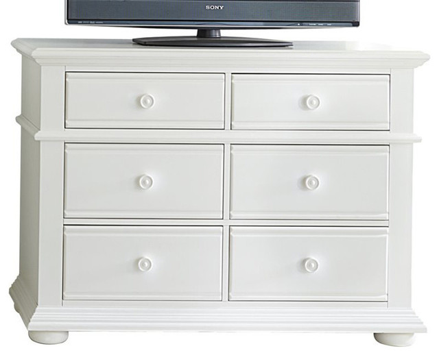 Emma Mason Signature River Banks Media Chest in Oyster White ...