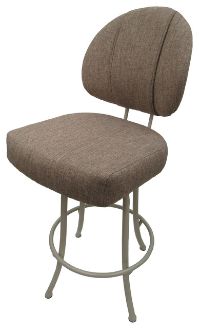 Swivel Counter Bar Stool, Basin Beige, Beige Metal Frame, 26 ...