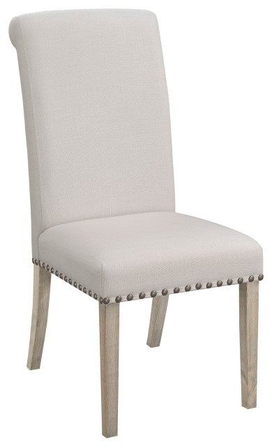 Salem Upholstered Side Chairs Rustic Smoke and Grey, Set of 2 ...