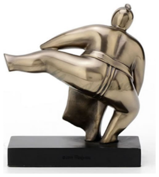 Abstract Sumo Wrestler Art Sculpture Statue Art Figurine - Asian ...