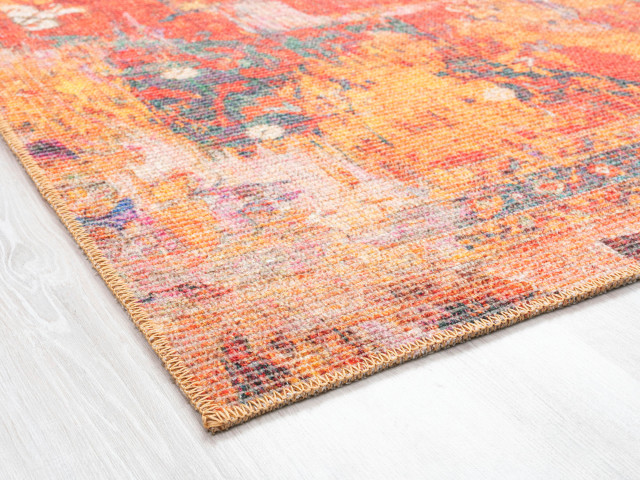 Kaleen Vera Collection Bright Red Area Rug 7'6"x10' - Contemporary ...