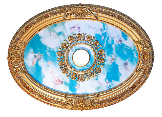 Artistry Lighting, Oval 43"x32" Antique Gold Ceiling Medallion (ART0811 ...