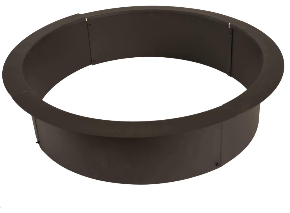 Bluegrass Living 42" Solid Steel Fire Pit Ring BFPR-36 - Traditional ...