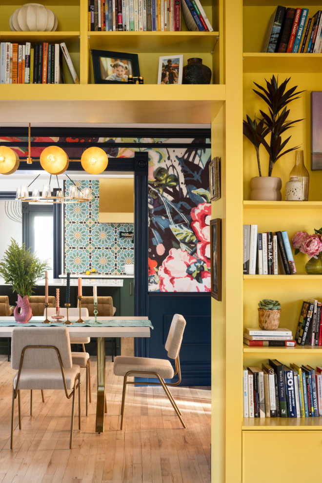 The Library: A Golden Embrace - Eclectic - Living Room - Denver - by ...
