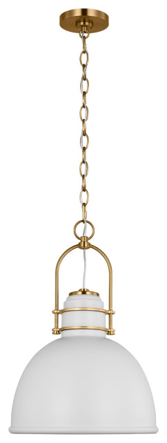 Upland 1-Light Indoor Extra Large Pendant Ceiling Light, Matte White ...