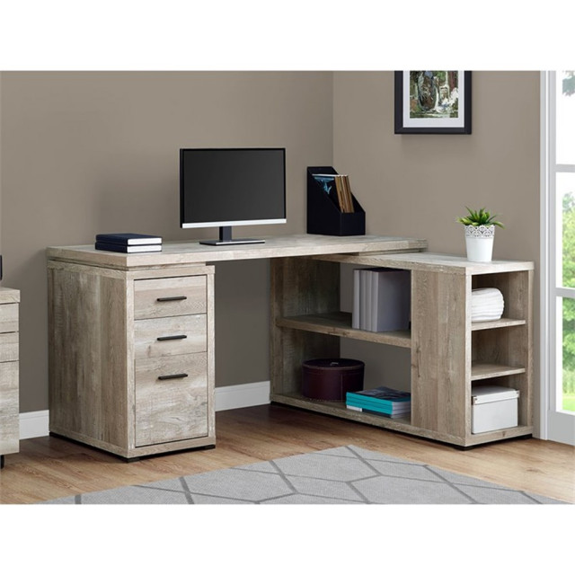 Pemberly Row Computer Desk Home Office Corner L Shape Work Laptop ...