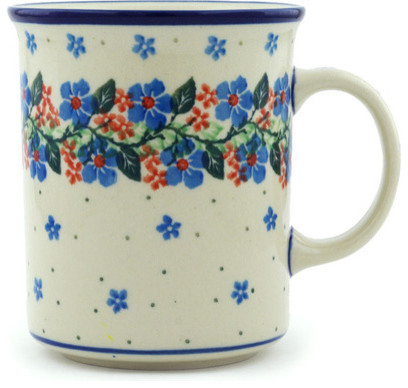 Polish Pottery 20 oz. Stoneware Mug Hand-Decorated Design ...