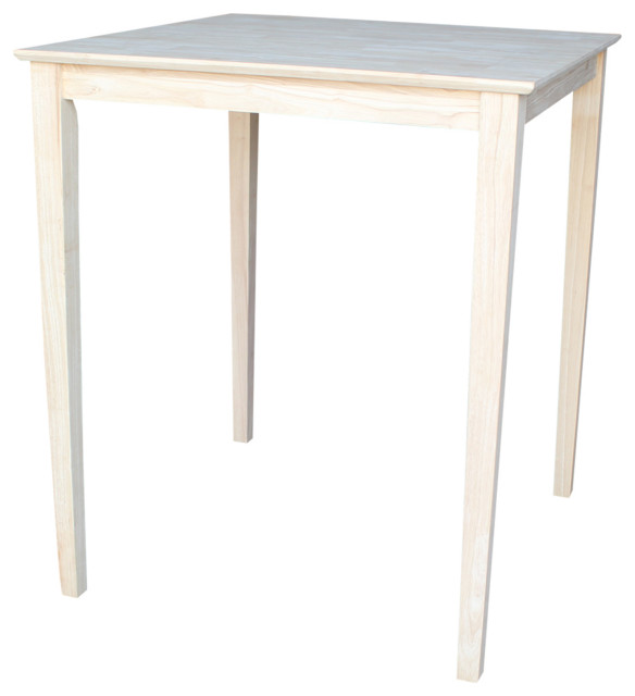 Solid Wood Top Table, 42 Inch High - Transitional - Dining Tables - by ...