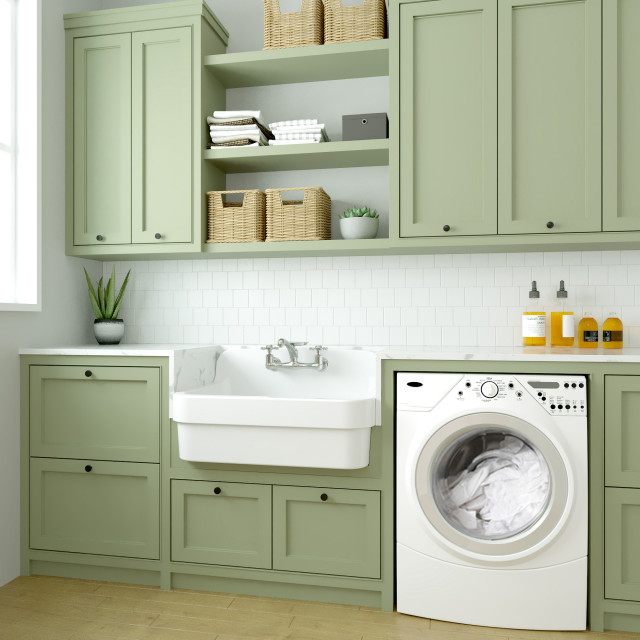 30"Ceramic Farm Country Kitchen-Utility Sink - Farmhouse - Utility ...