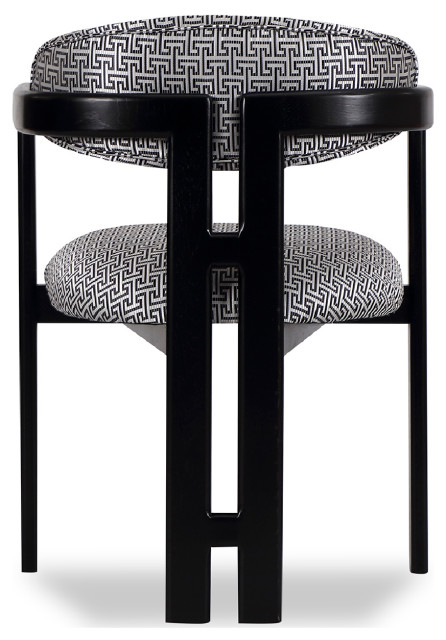 Black Geometric Dining Chair | Liang & Eimil Neo - Contemporary ...