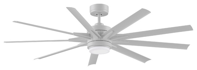 Odyn Ceiling Fan, Matte White, 64" - Transitional - Ceiling Fans - by ...