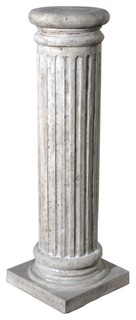 Medium Greek Fluted Plinth - Traditional - Garden Statues And Yard Art ...