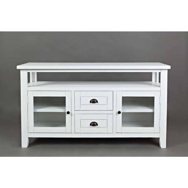Artisan's Craft Storage Console - Weathered White - Transitional ...