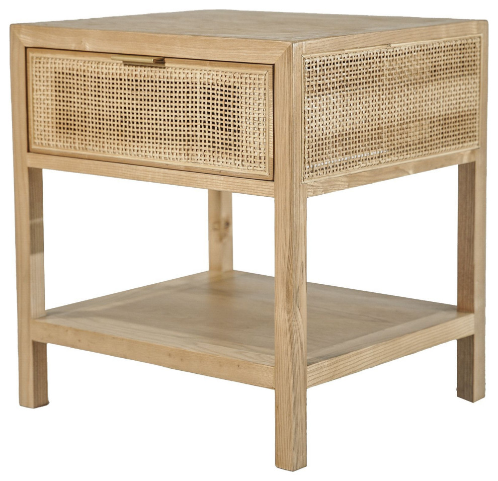 Rattan Side Table, Brown - Tropical - Side Tables And End Tables - by ...