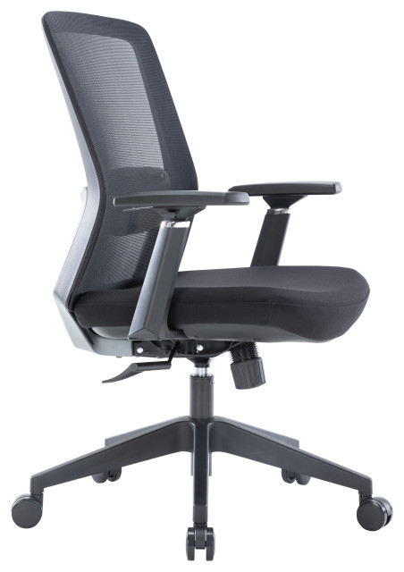 LeisureMod Ingram Modern Mesh Office Task Chair With Adjustable ...