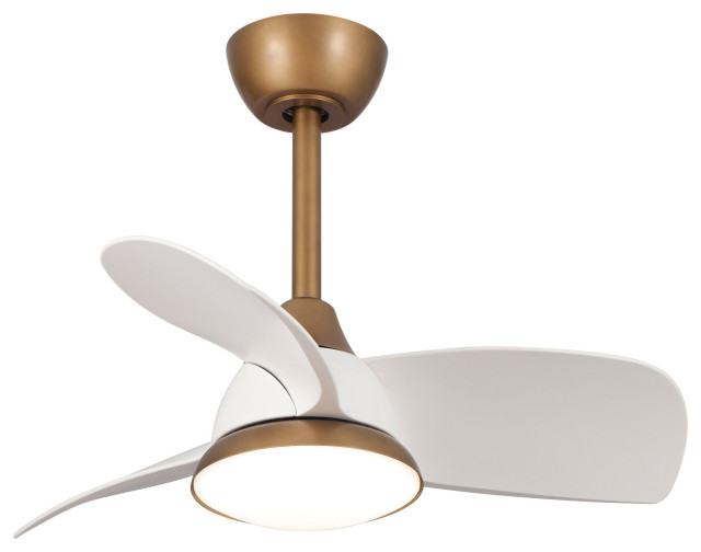 28 in. Modern Integrated LED Indoor Ceiling Fan with Remote Control and ...