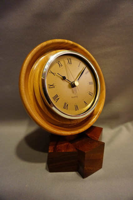 Cherry Desk Clock - Transitional - Desk And Mantel Clocks - by WS ...