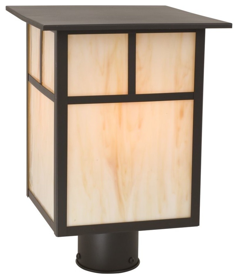 Craftsman Style Outdoor Post Light 13 Inches Tall - Craftsman - Post ...