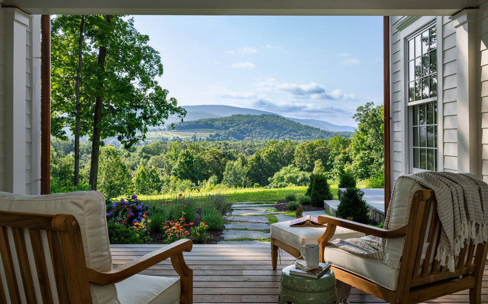 A Grand Country Getaway - Traditional - Porch - New York - by Crisp ...