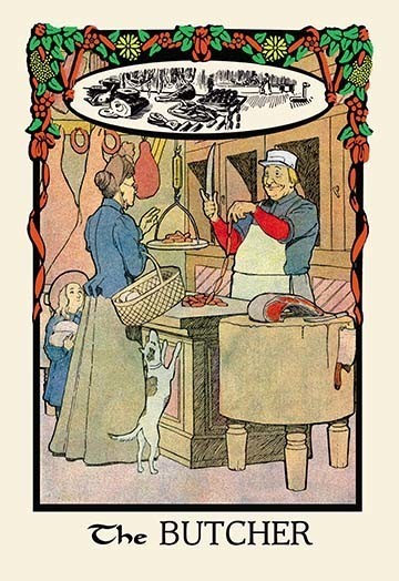 The Butcher, 20" x 30" - Traditional - Prints And Posters - by ...