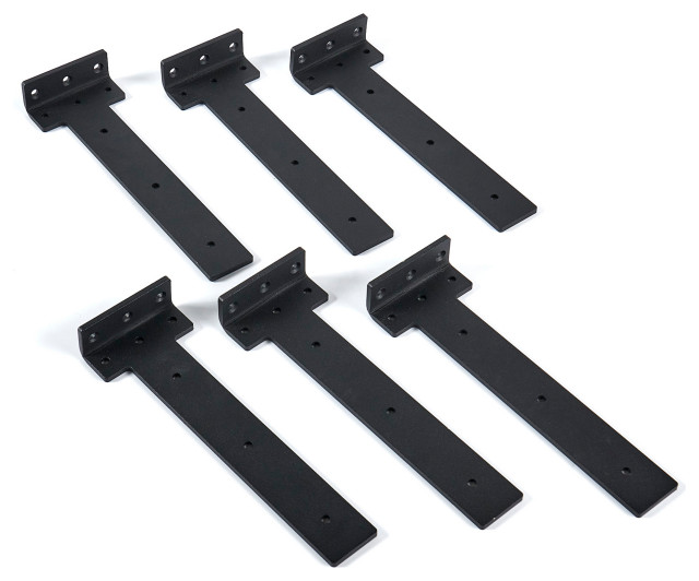 Standard Metal Shelf Bracket 6 Pcs Set, 9.84'' - Modern - Brackets - by ...