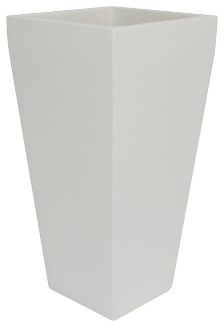 Windsor Tall Square Planter - Contemporary - Outdoor Pots And Planters ...