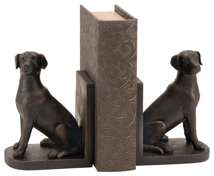 Brown Polystone Farm House Bookends - Contemporary - Bookends - by ...